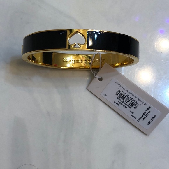 kate spade | Jewelry | Kate Spade Hole Punch Spade Gold Plated With ...